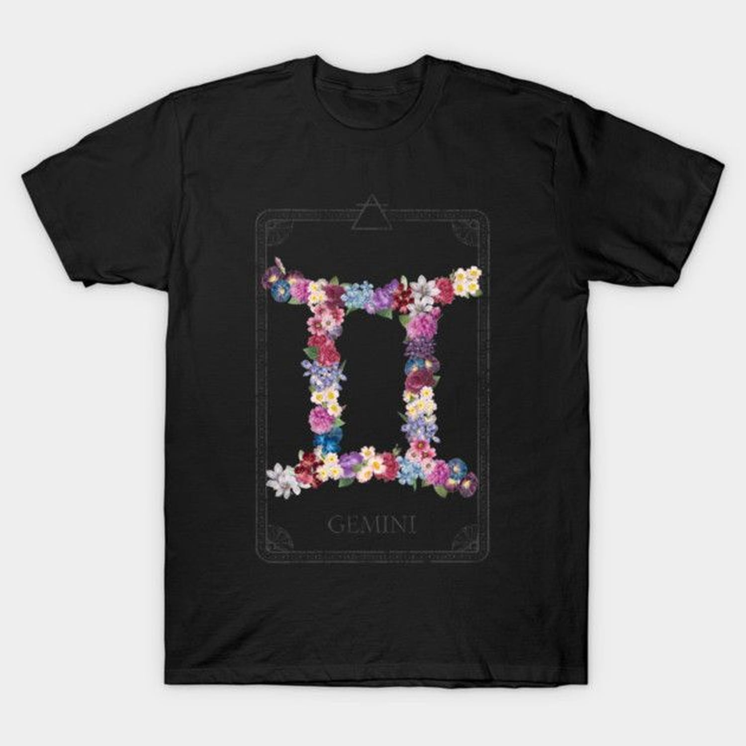 Floral Zodiac Sign_ Gemini T-S1Hirt - Walmart.com