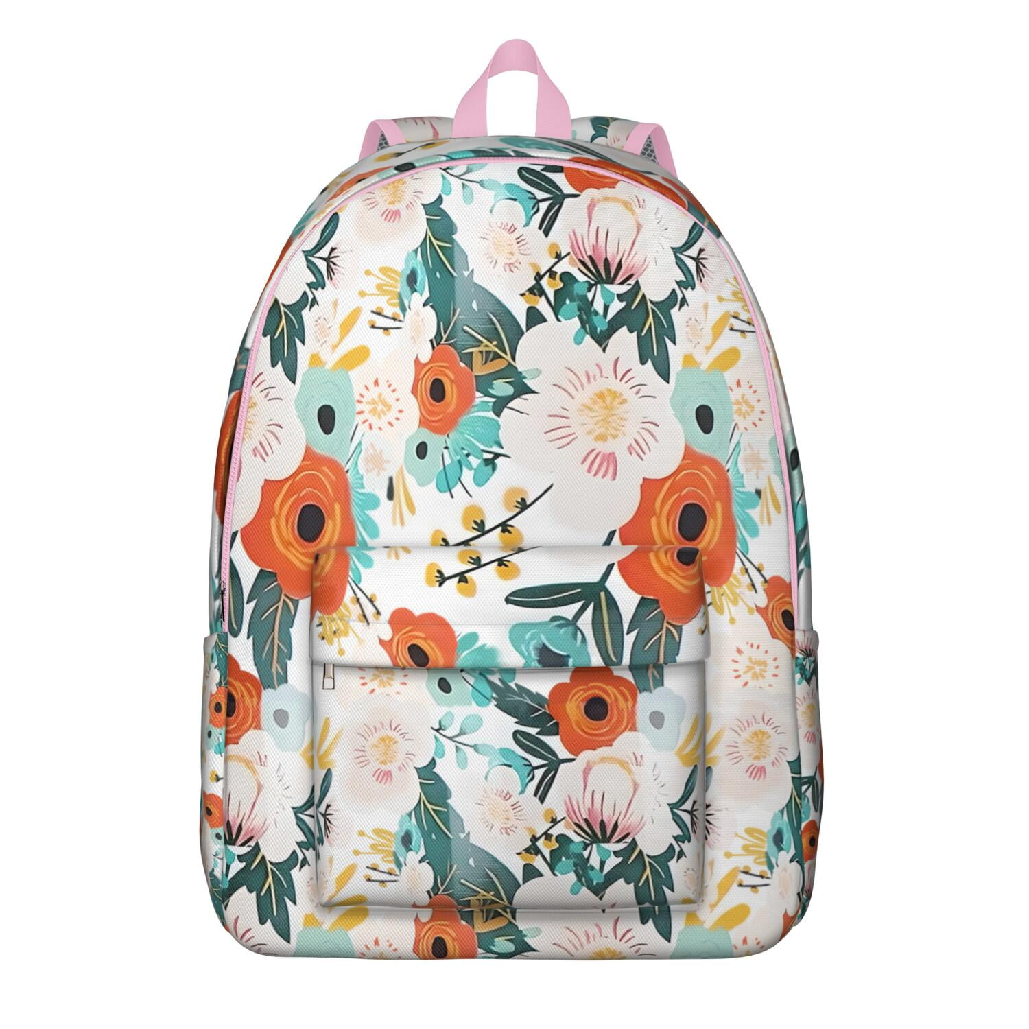 Floral and Bee Artwork Backpack – Rustic Farmhouse Aesthetic, Oxford ...