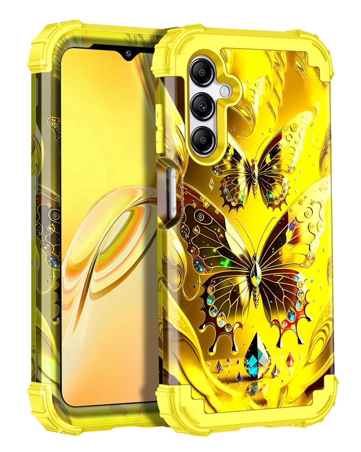 Floral design for Samsung Galaxy A16 5G Case,Glow in The Dark Three ...