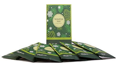FloralSimplicity Fresh Winter Pine Scented Sachets, 6 Pack for Closet ...