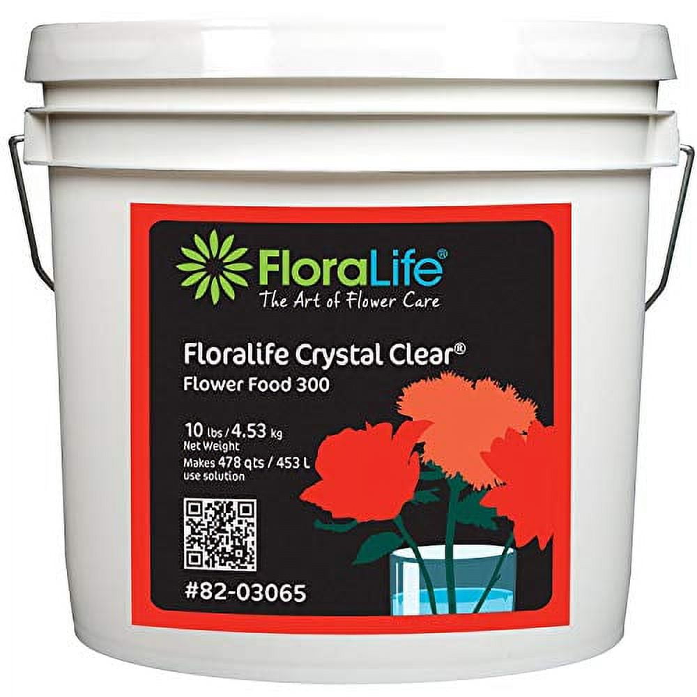 Floralife Crystal Clear Flower Food 300 Powder, 10 Lb. - Walmart.com