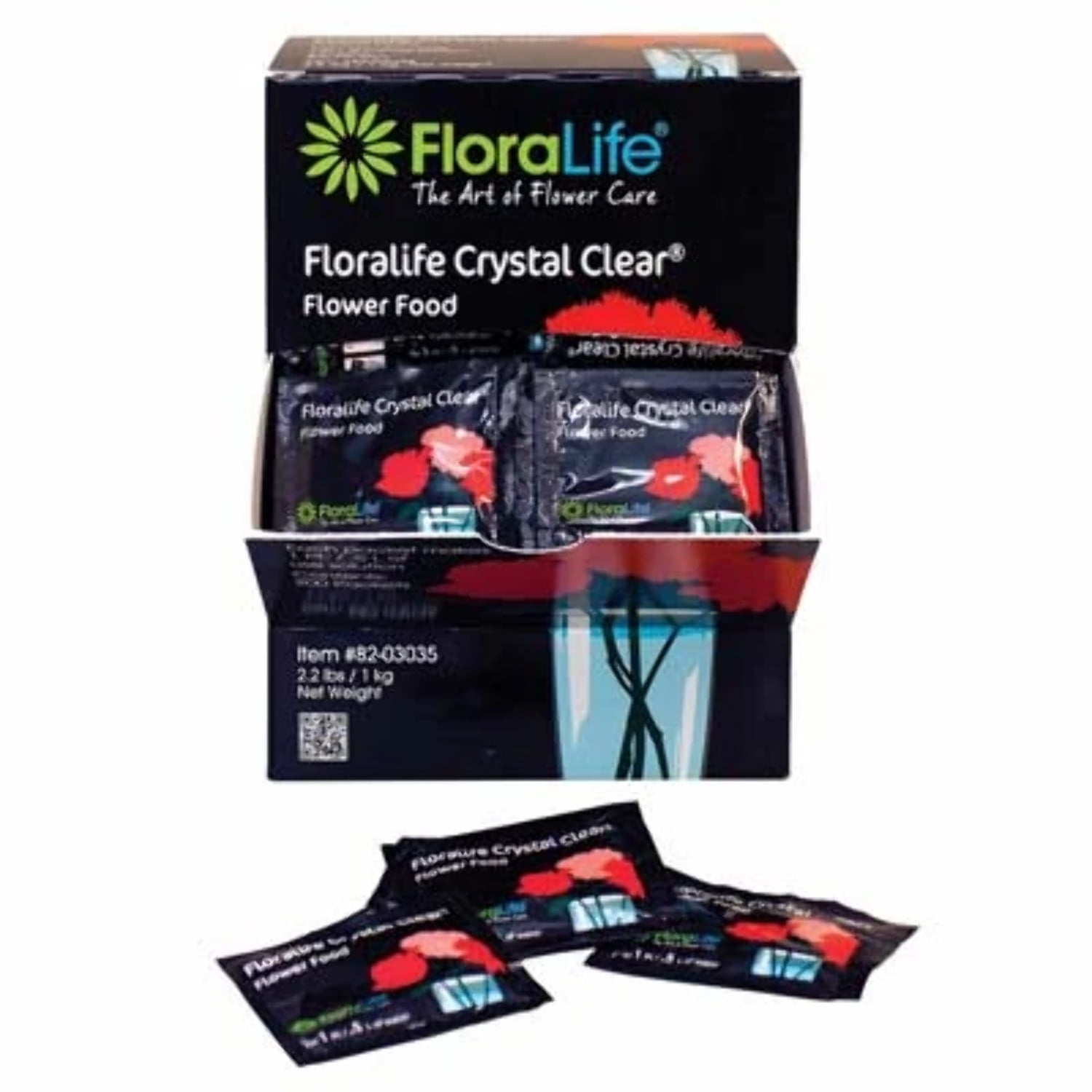 Floralife Crystal Clear Flower Food Packets, Keeps Cut Flowers Fresh ...
