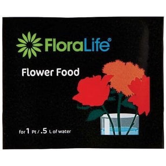 Floralife Flower Food 300, 1pt/.5L Packet, 1,000 case - Walmart.com