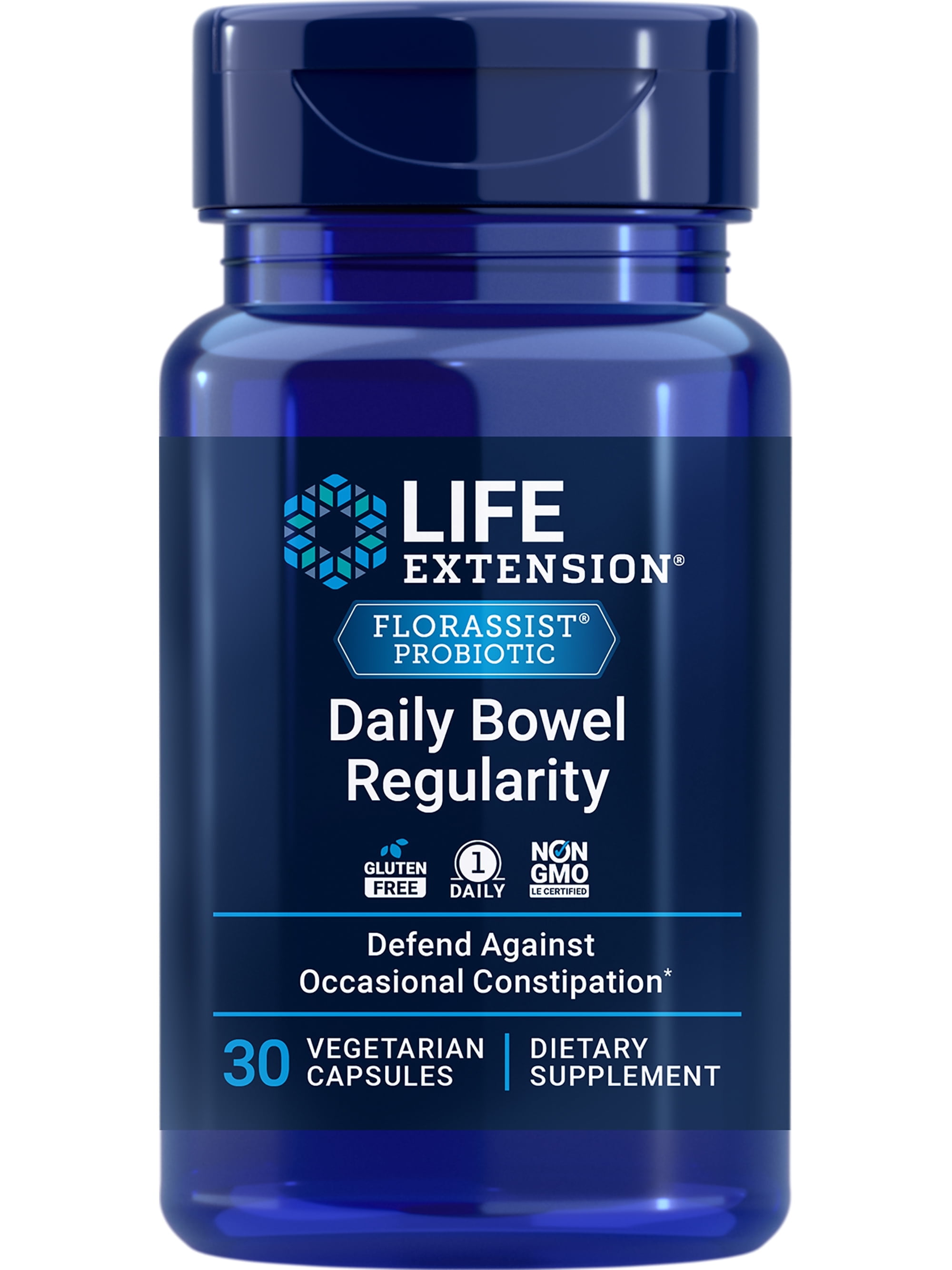 Life Extension FLORASSIST Probiotic - Gut Health, Non-GMO, Gluten-Free ...