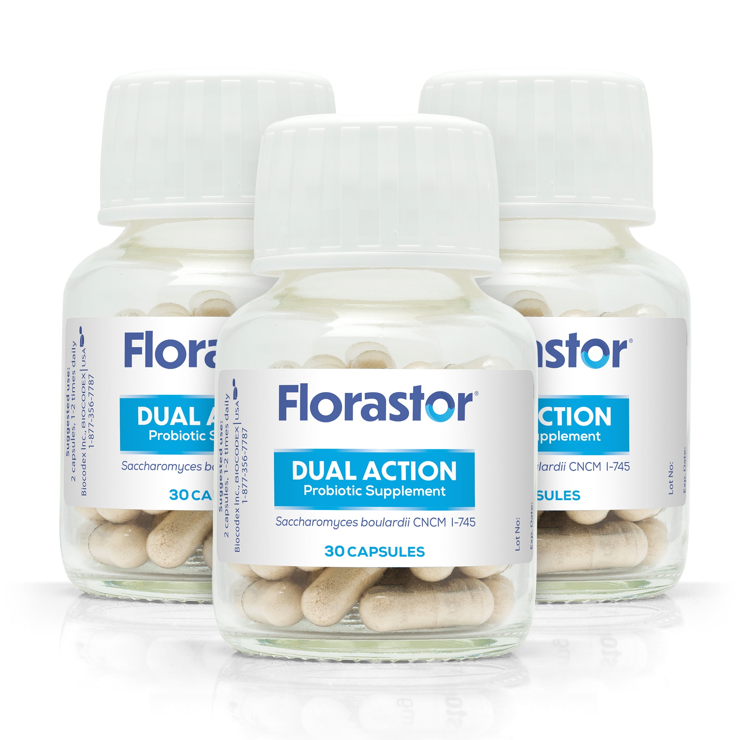 Florastor Daily Probiotic for Women & Men with Saccharomyces Boulardii ...