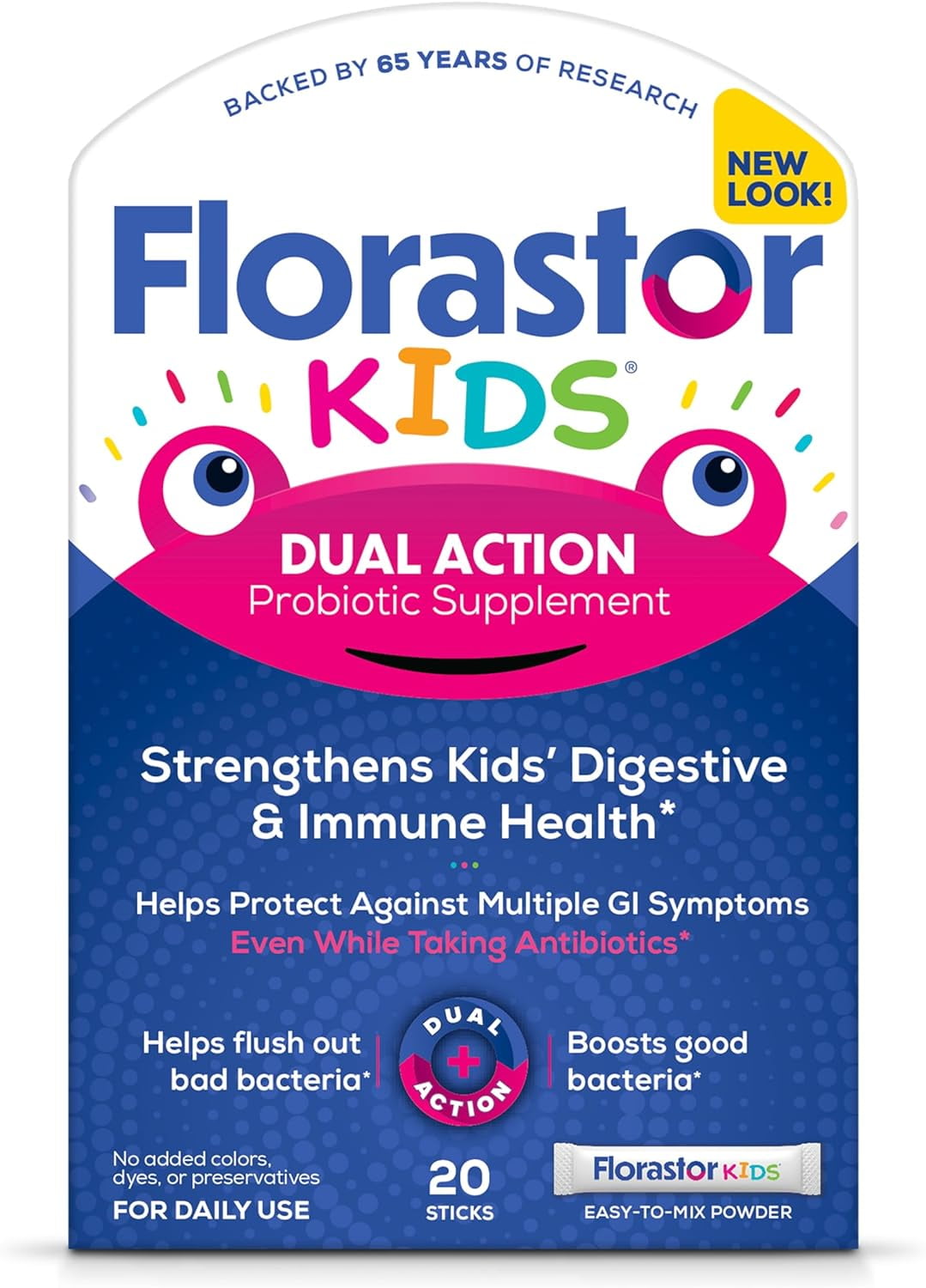 Florastor Kids Daily Probiotic Supplement Powder, Tutti Frutti Flavor, 20 Ea, 2 Pack - Walmart.com