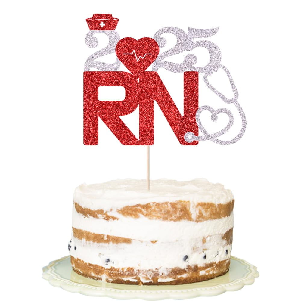 Florcmet Congratulations RNTRDN Cake Topper - RN Graduation Decorations ...