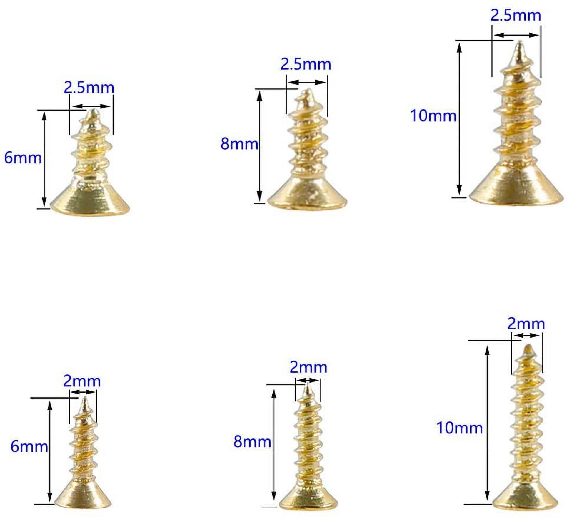 FloreceBien 1200PCS Small Cross Flat Head Screw Self Tapping Screw ...