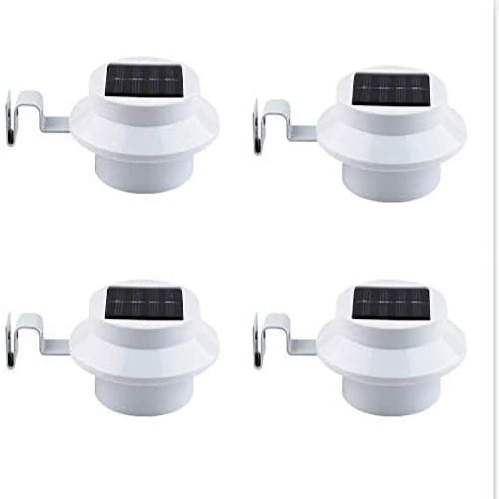 FloreceBien 4 Pack Deal - Outdoor Solar Gutter LED Lights - White Power ...