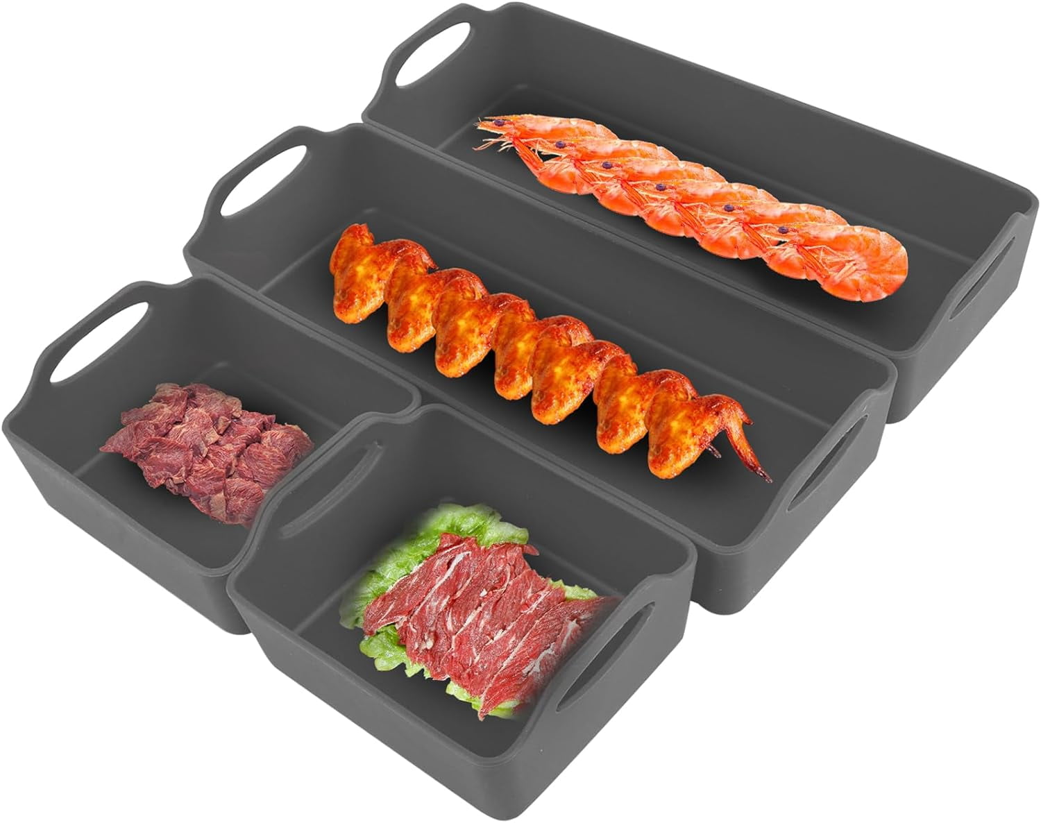 FloreceBien Silicone Baking Sheet Pan Dividers,Sturdy Heatproof Handles ...