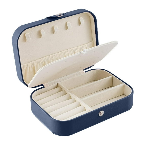 FloreceBien Travel Jewelry Box, Leather Jewelry Organizer for Women ...