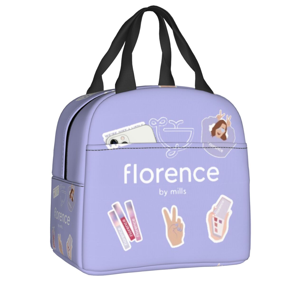 Florence By Mills Lunch Box for Women Resuable Cooler Thermal Insulated ...