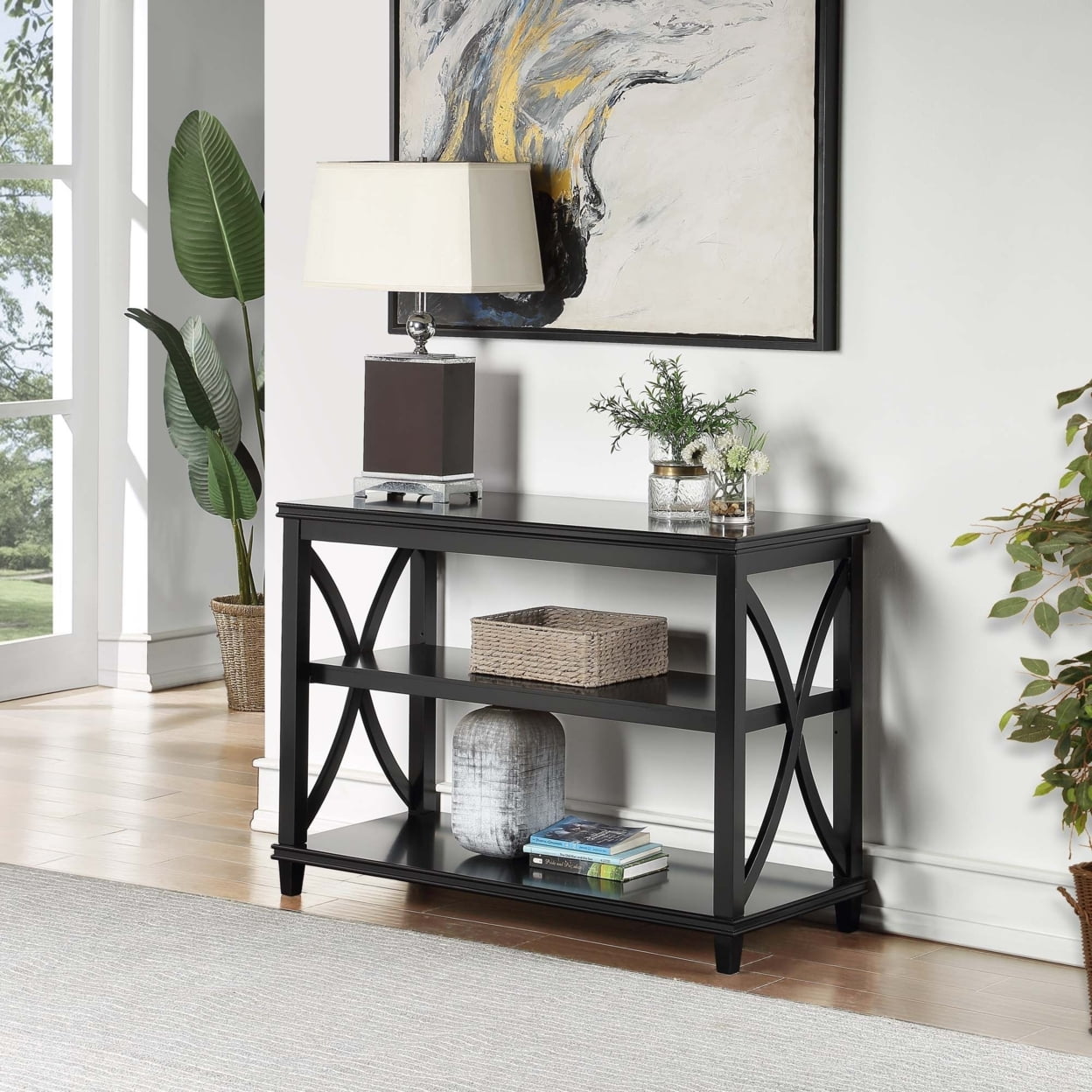 Florence Console Table , Black - Walmart.com Florence Console Table , Black - Walmart.com