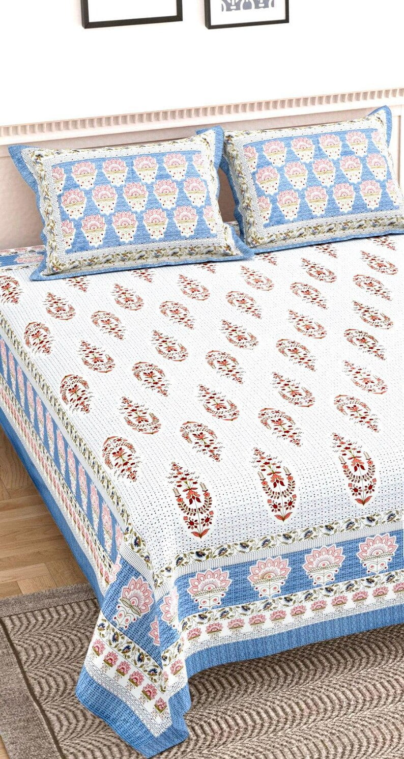 Florence Desinger King Size Cotton Bedding, Floral Cotton Double ...