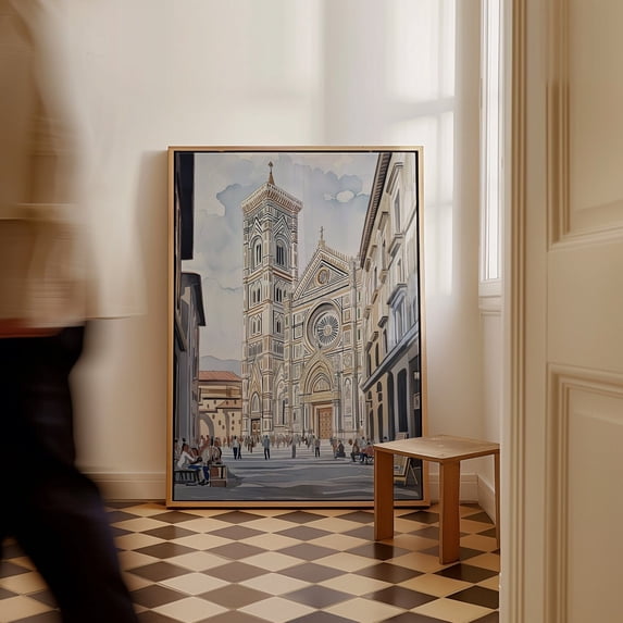 Florence Duomo Poster, Italy Travel Poster, Window Wall Art, Toscana ...