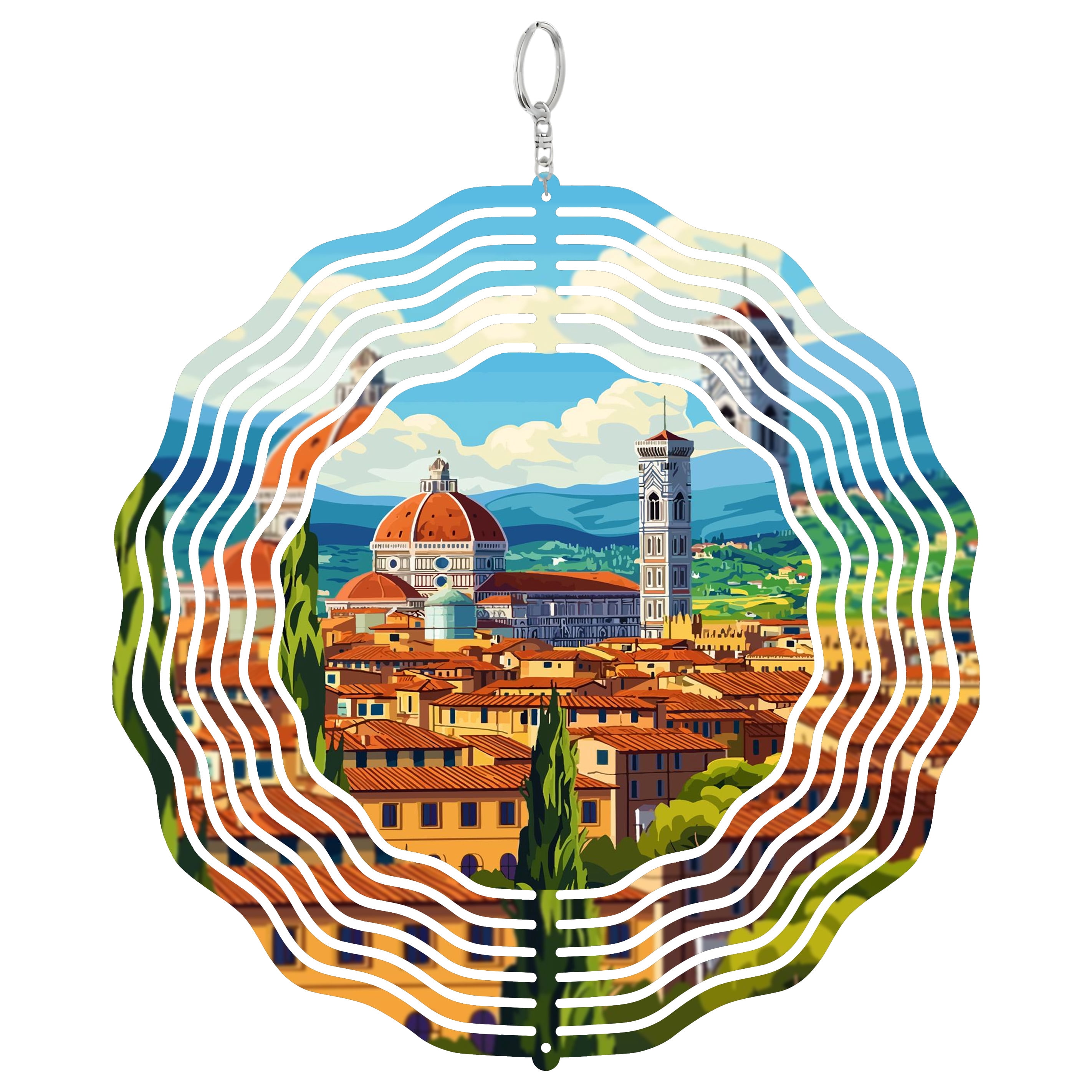 Florence Italy Arno River 3D Wind Spinner Kinetic Decor - Walmart.com