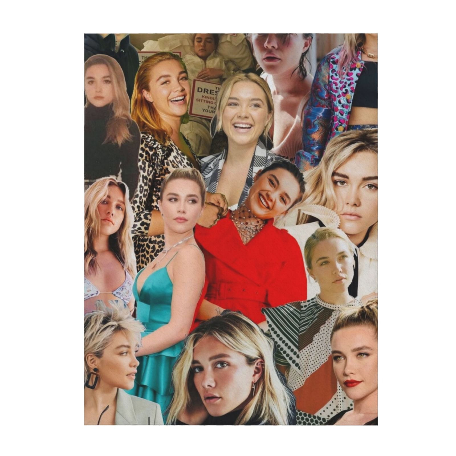 Florence Pugh Soft And Comfortable Throw Blanket Plush Lightweight Warm ...