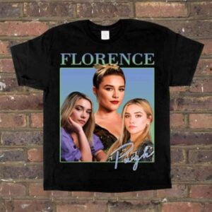 Florence Pugh Vintage T Shirt Merch Film Actress - Walmart.com