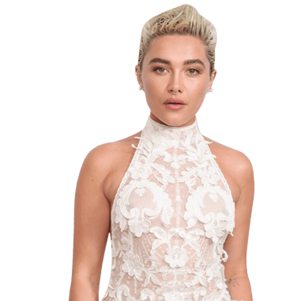 Florence Pugh (White Dress) Half Body Buddy Cutout - Walmart.com