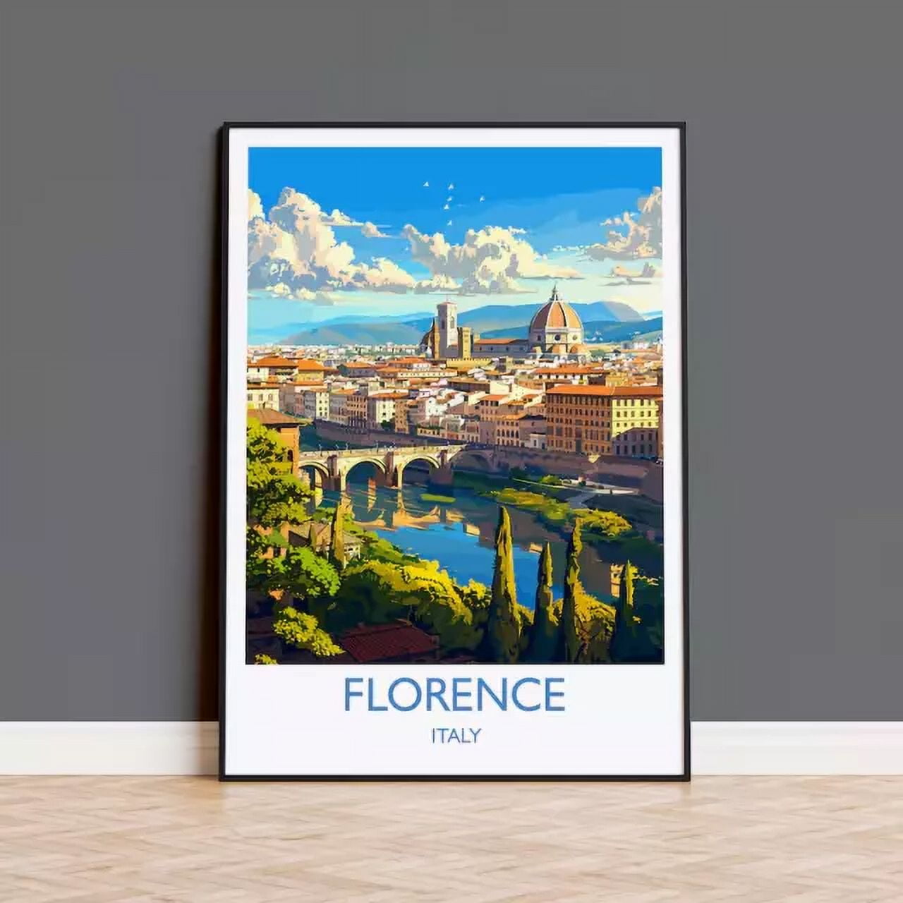 Florence Travel Print Wall Art, Travel Poster Of Florence, Florence Art ...