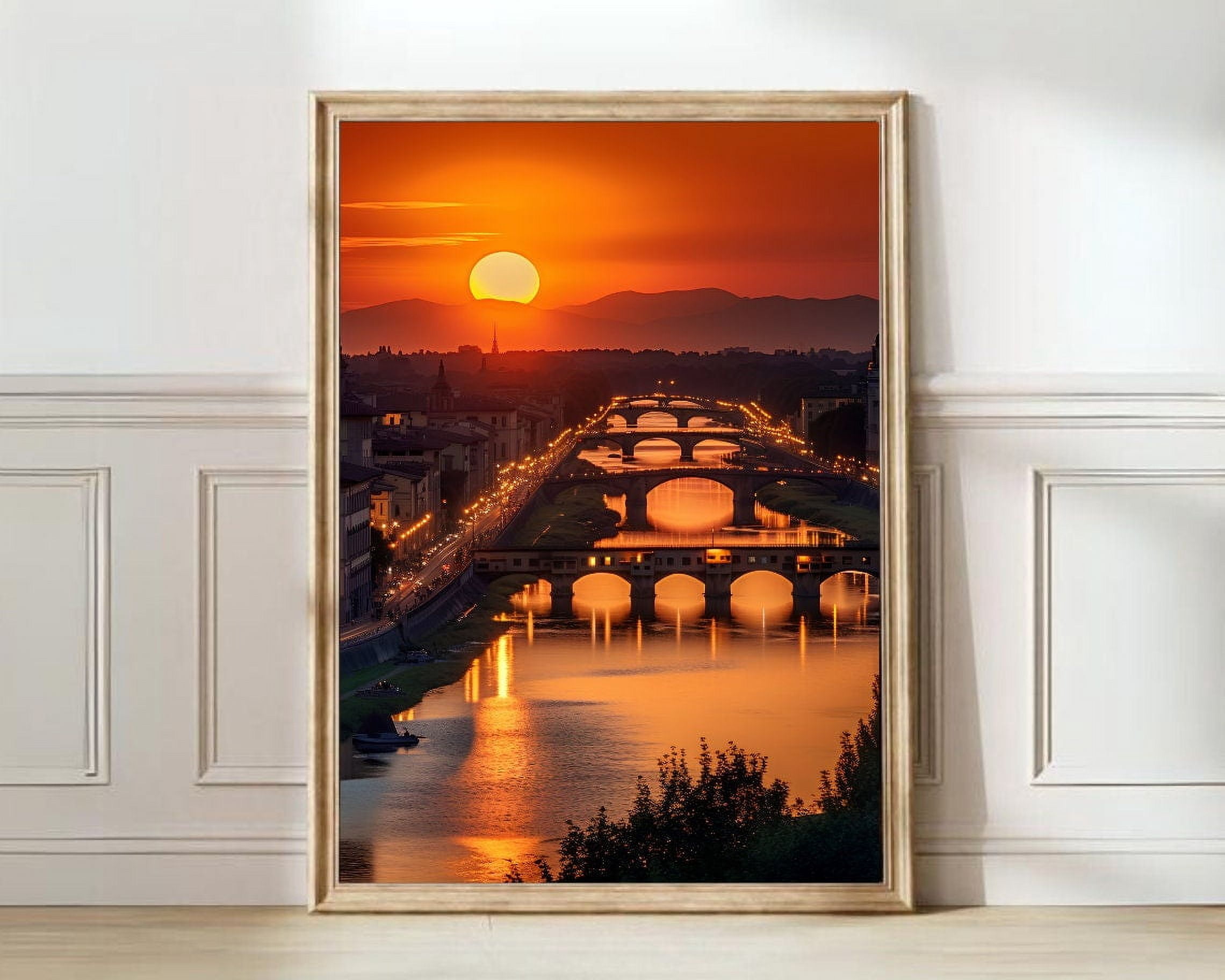 Florence Wall Art Florence Italy Poster Print Firenze Print Sunset ...