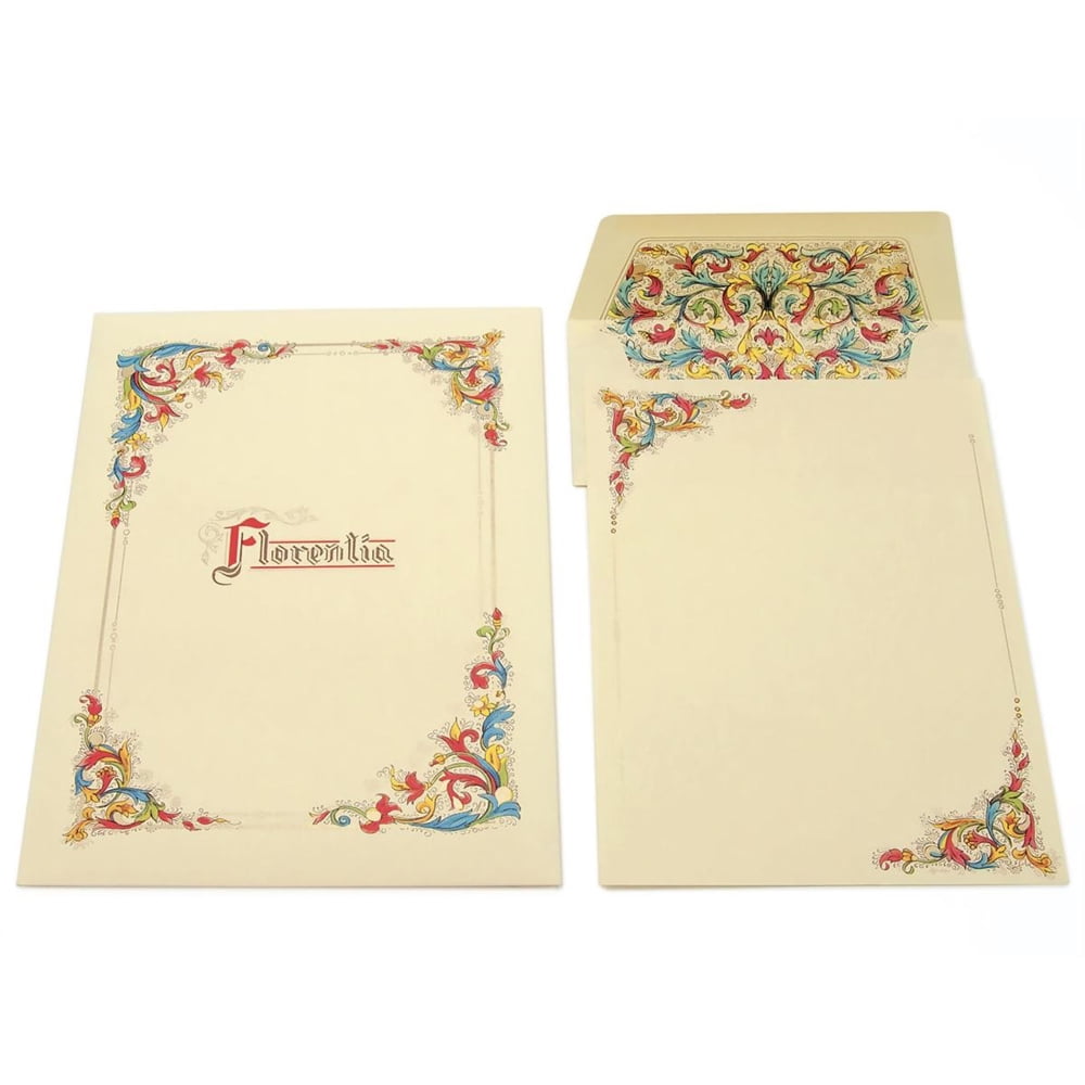Florentia Stationery Portfolio with Sheets and Envelopes - Walmart.com