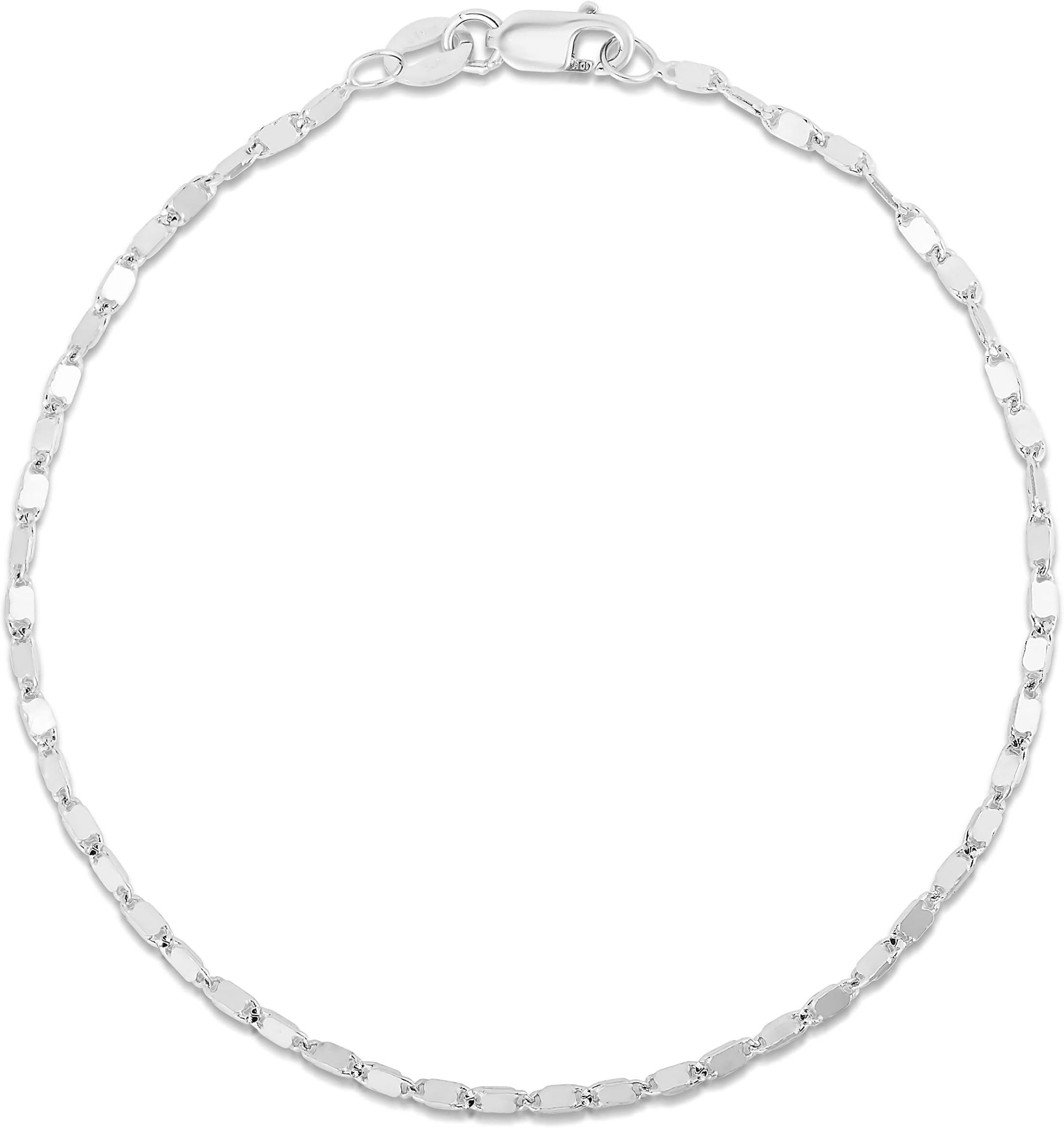 Floreo 10k Yellow or White Gold Mirror Snail Link Necklace with Lobster ...