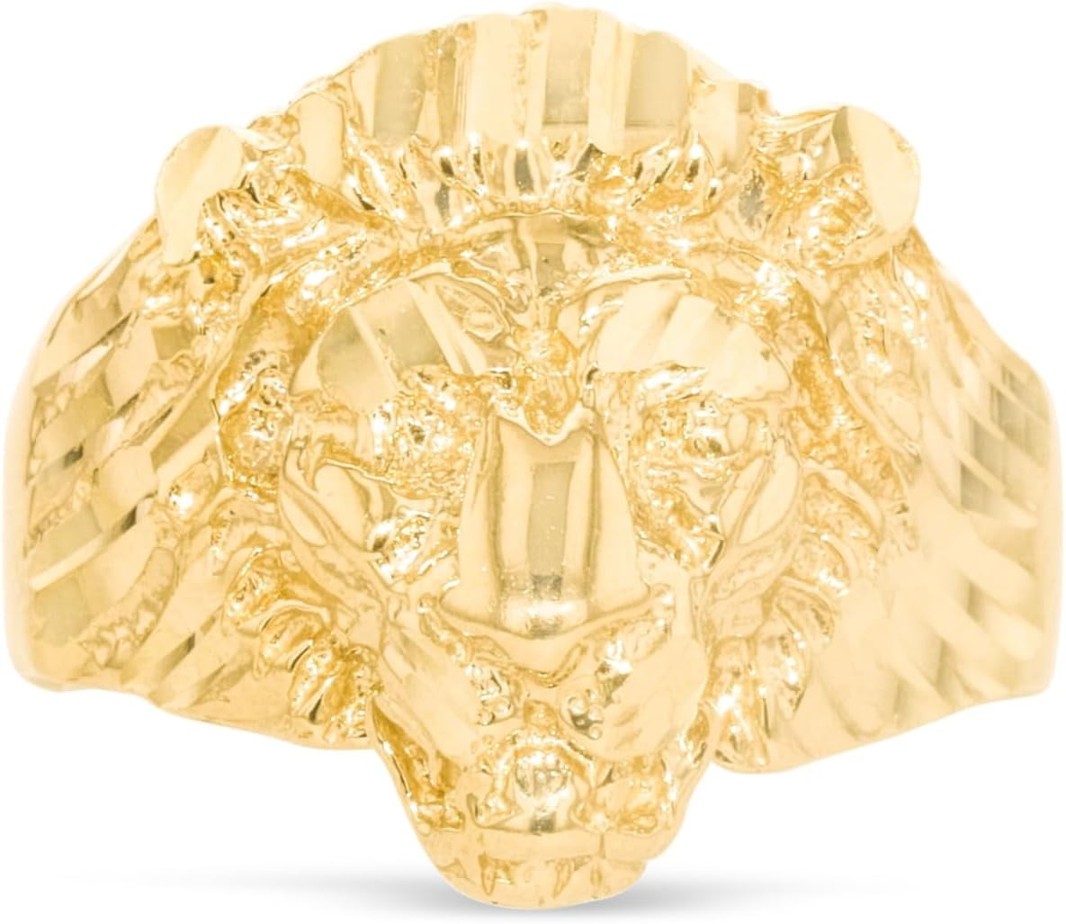 Floreo 10k Yellow Gold 18.2mm Panther Lioness Ring, Size 4 - Walmart.com