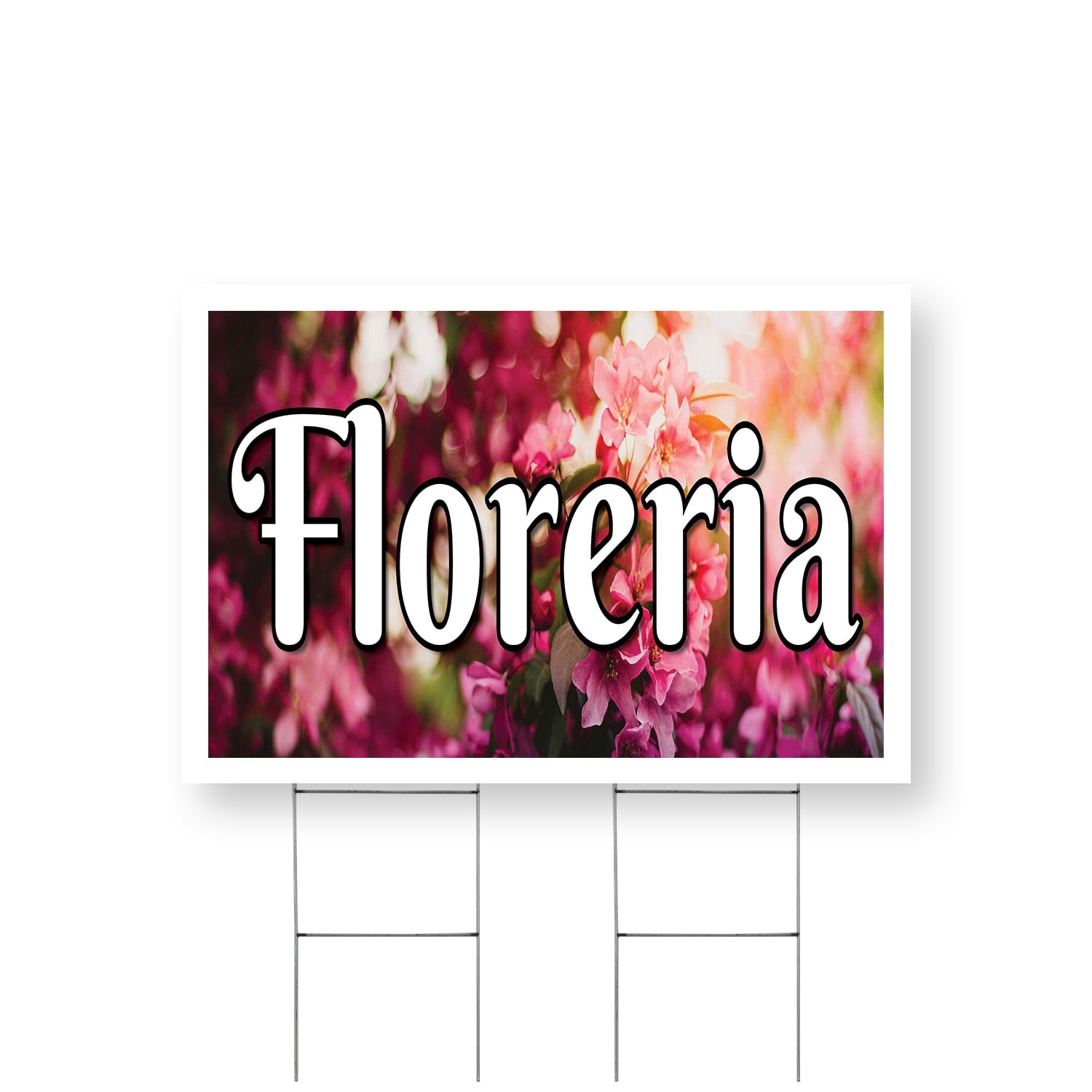 Floreria Yard Sign 24 Inch x 36 Inch Double Sided Weatherproof Heavy ...