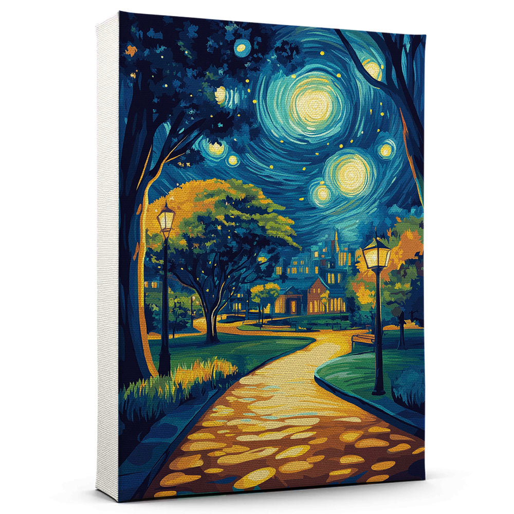 Florham Park Travel Canvas Prints, New Jersey Starry Night Travel decor ...