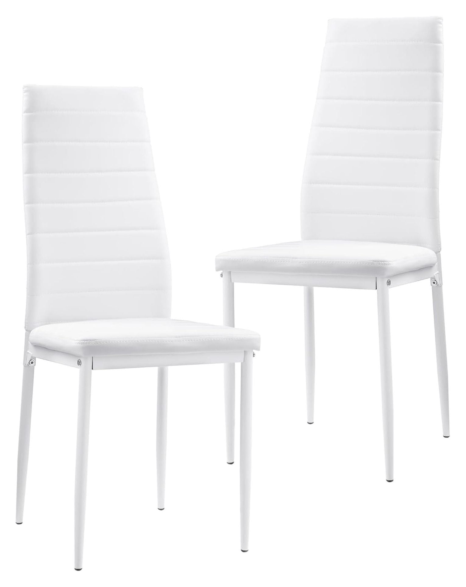 Florian Metal Dining Chairs (Set of 2) White - Modern Kitchen & Dining ...