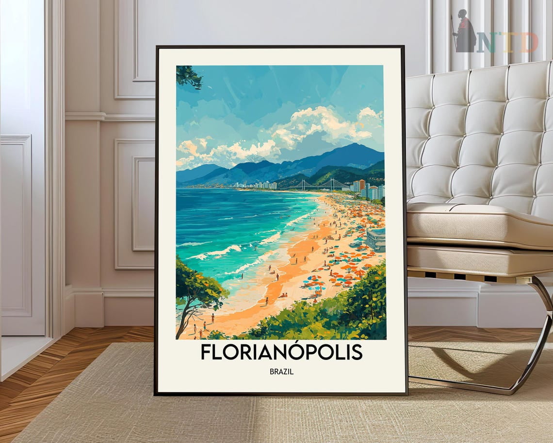 Florianópolis Print, Florianópolis Poster, Florianópolisflorianópolis Travel, Florianópolis Art ...