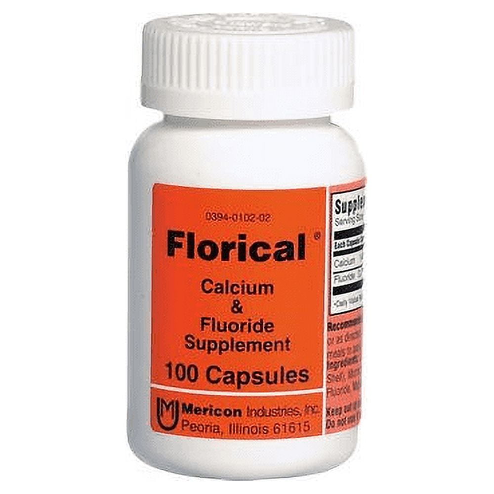 Florical Calcium & Fluoride Supplement Safe and effective 100 ct 6-Pack ...