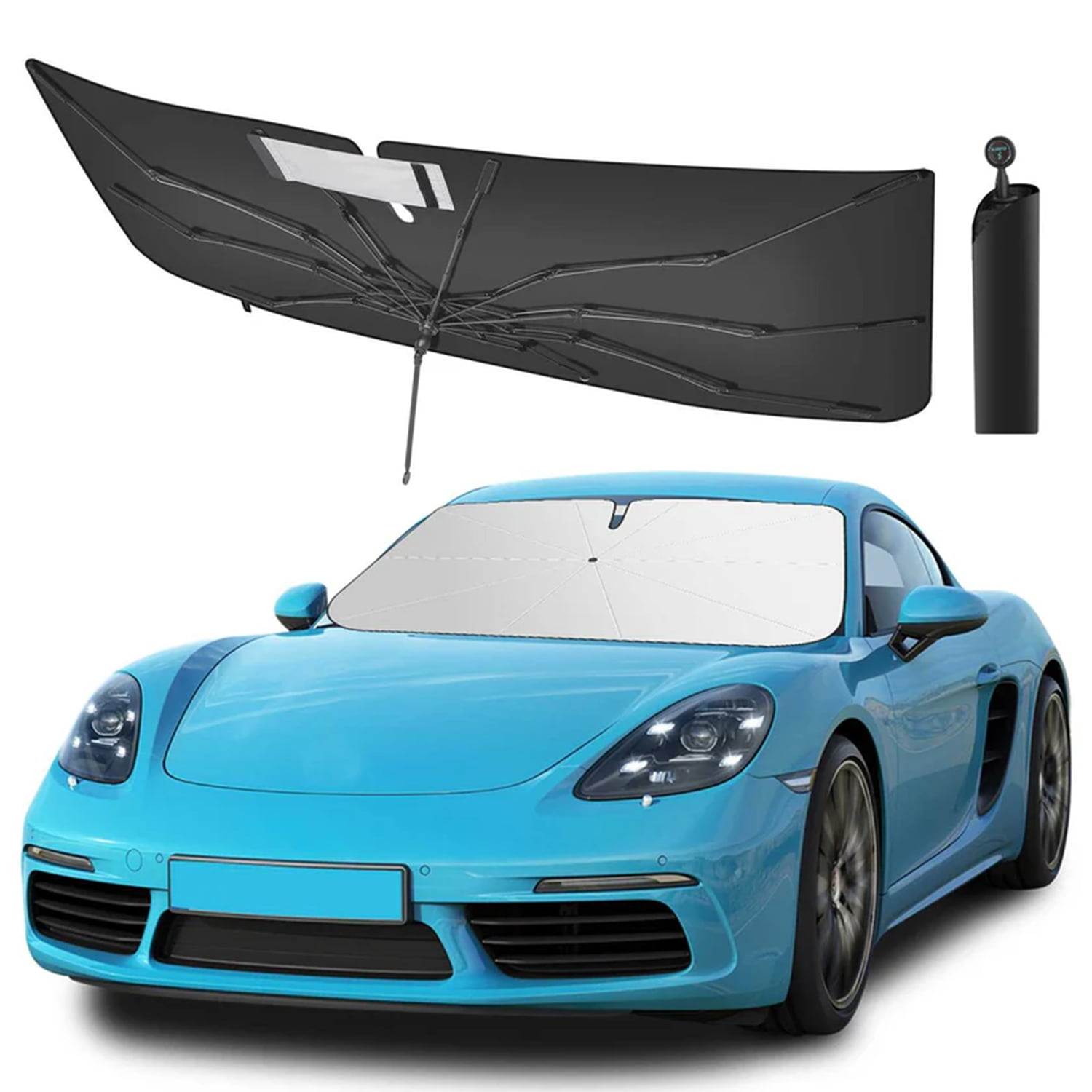 Florich Windshield Sun Shade Umbrella for Car, Foldable Car Sun Shade ...