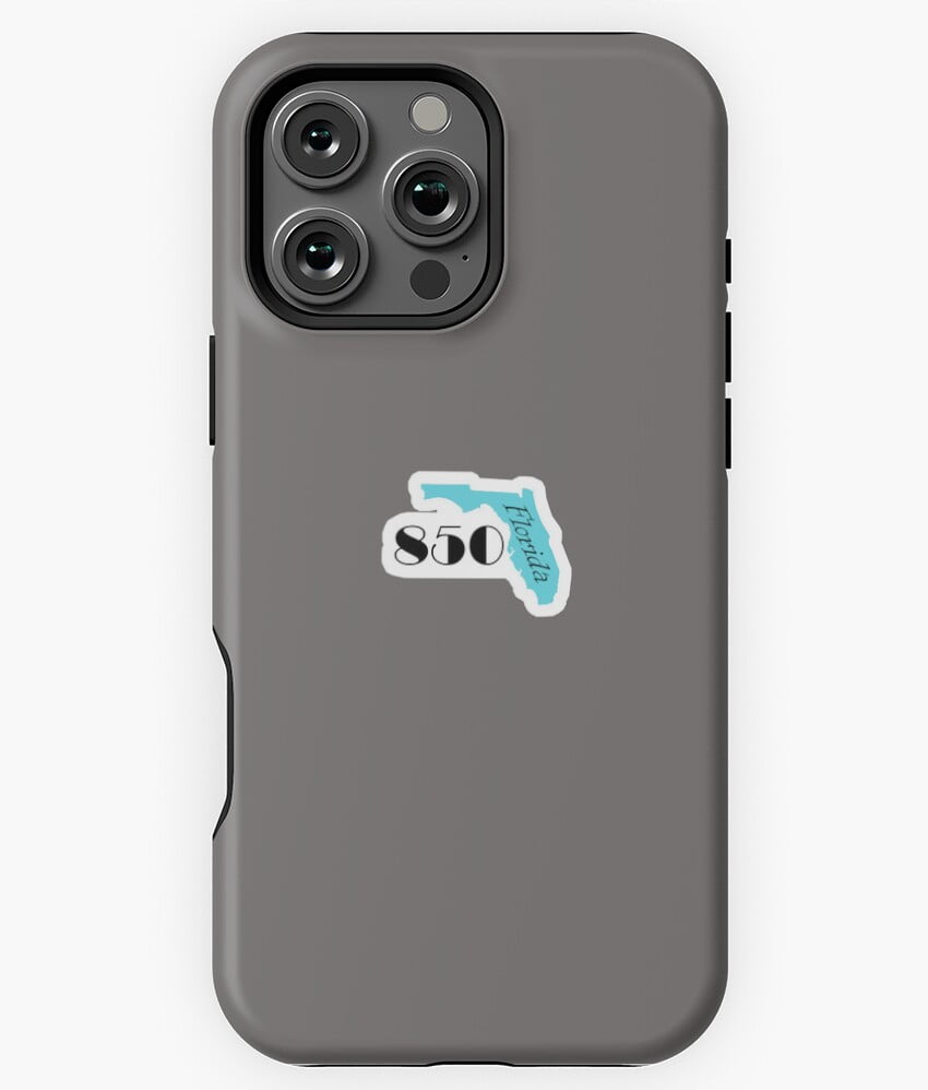 Florida 850 Panhandle Area Code N4751 Phone Case for iPhone 17 16 15 14 ...