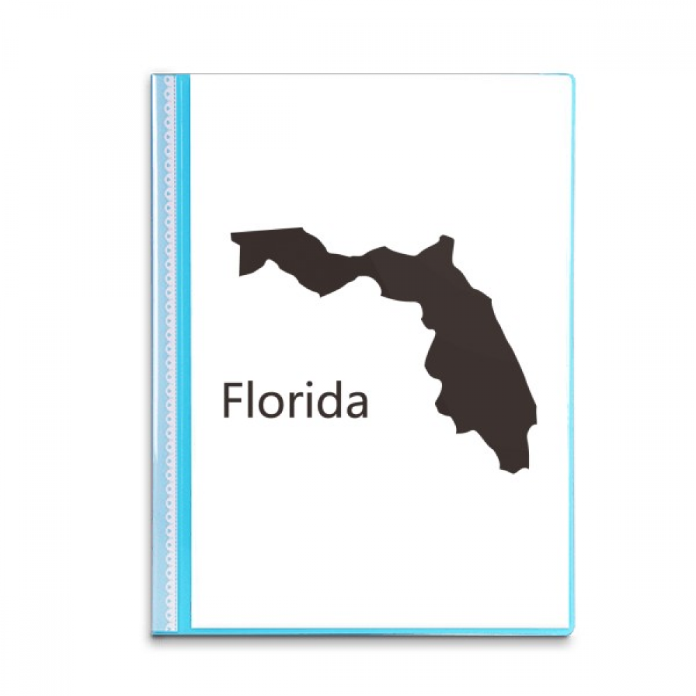 Florida America USA Map Outline Book Sheet Protectors Portfolio Binder ...