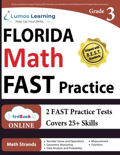 Pre-Owned Florida Assessment of Student Thinking (FAST) Test Prep: 3rd ...