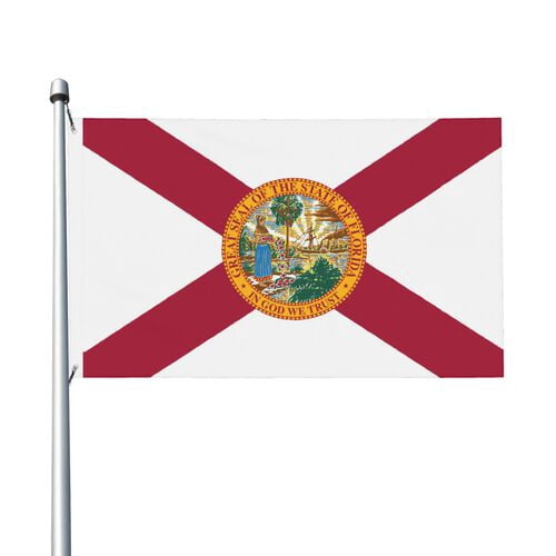 Florida Flag 4x6 Ft Outdoor Double Sided State of FL Flags with 2 Brass ...