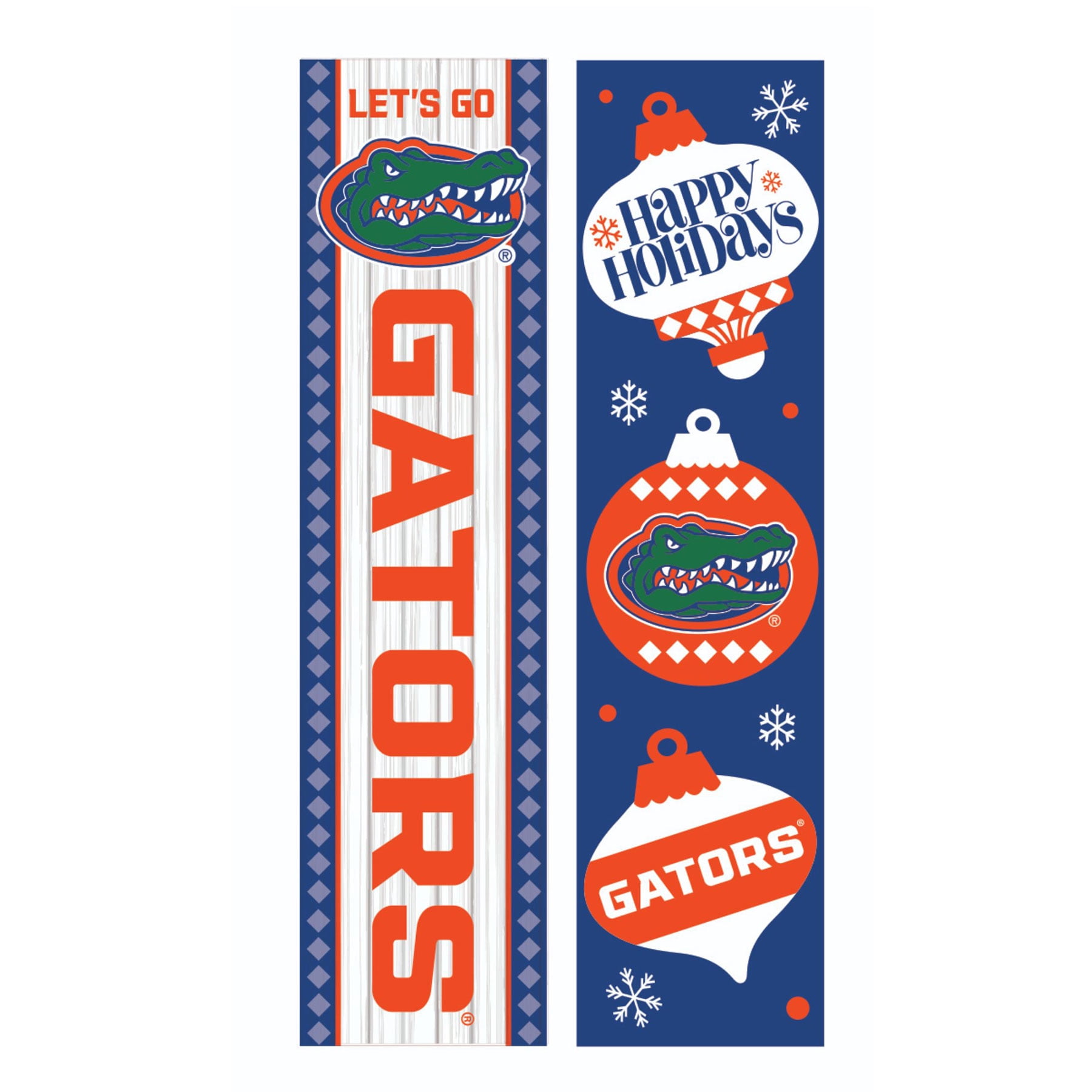 Florida Gators 47" Double Sided Christmas Leaner Fan Sign - Walmart.com