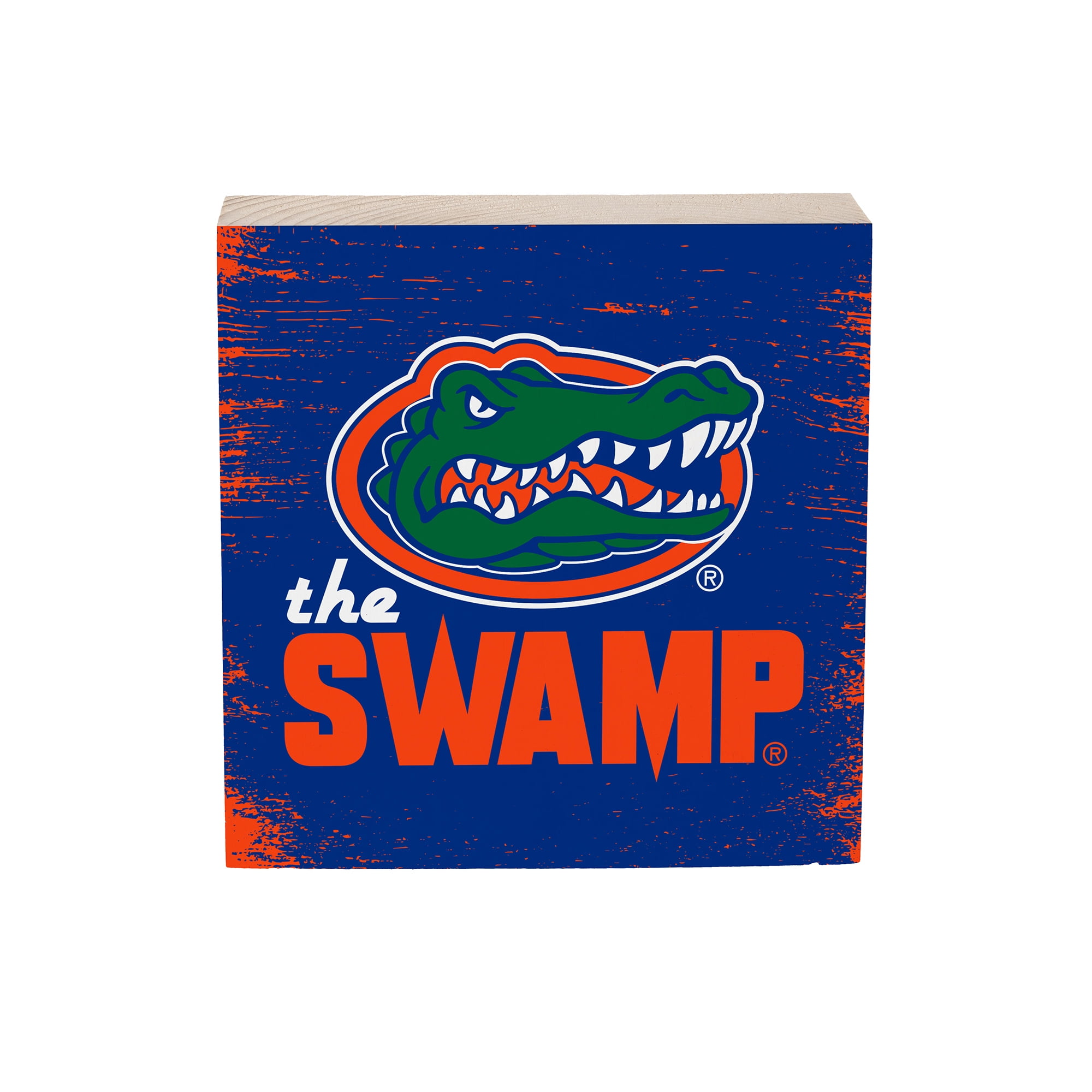 Florida Gators 6" Square Fan Chant Wood Block Shelf Sign - Walmart.com