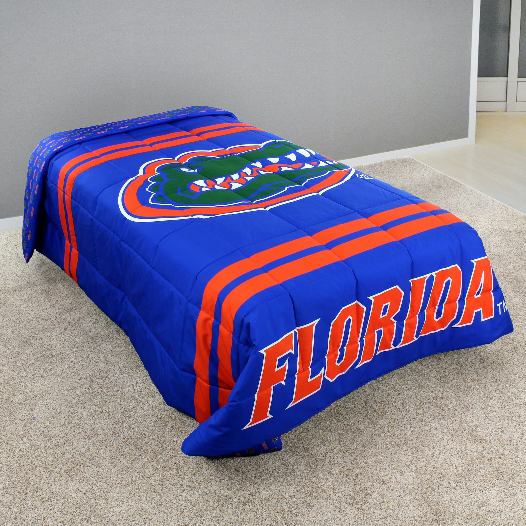 Florida Gators Reversible Big Logo Soft and Colorful Comforter, Full ...