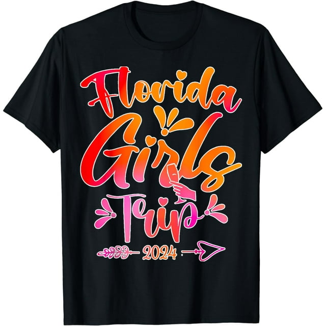 Florida Girls Trip 2024 Cute Girls Weekend Road Trip T Shirt