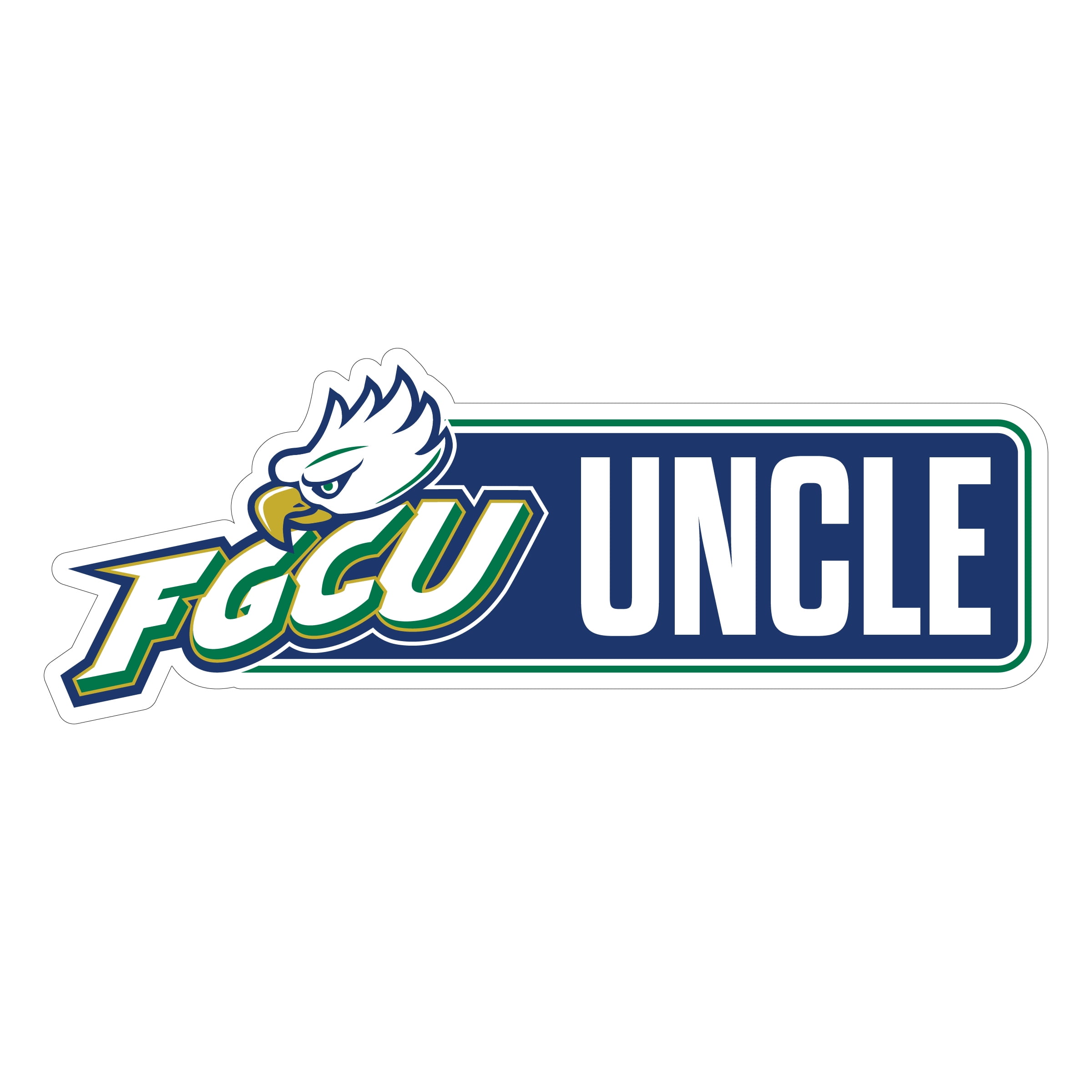 Florida Gulf Coast Eagles Proud Uncle Die Cut Decal Officially Licensed ...