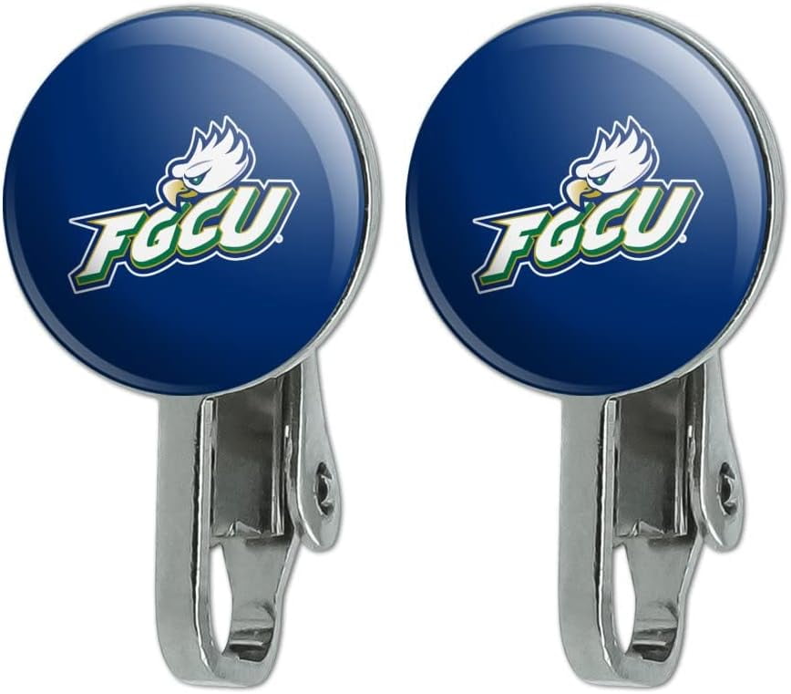 Florida Gulf Coast Primary Logo Novelty Clip-On Stud Earrings[t806 ...
