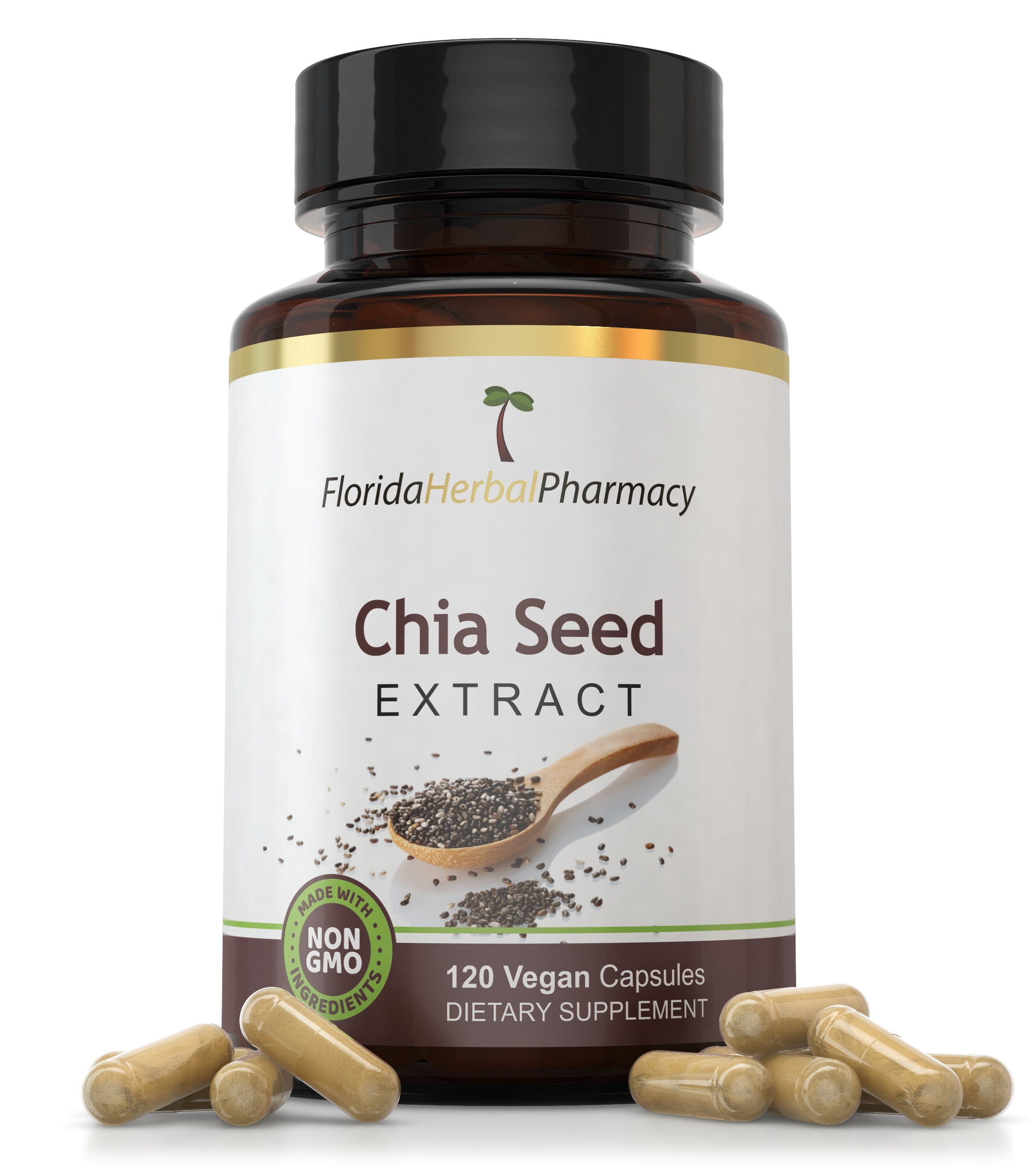 Florida Herbal Pharmacy, Chia Seed Extract Capsules 10:1 (120 Capsules ...
