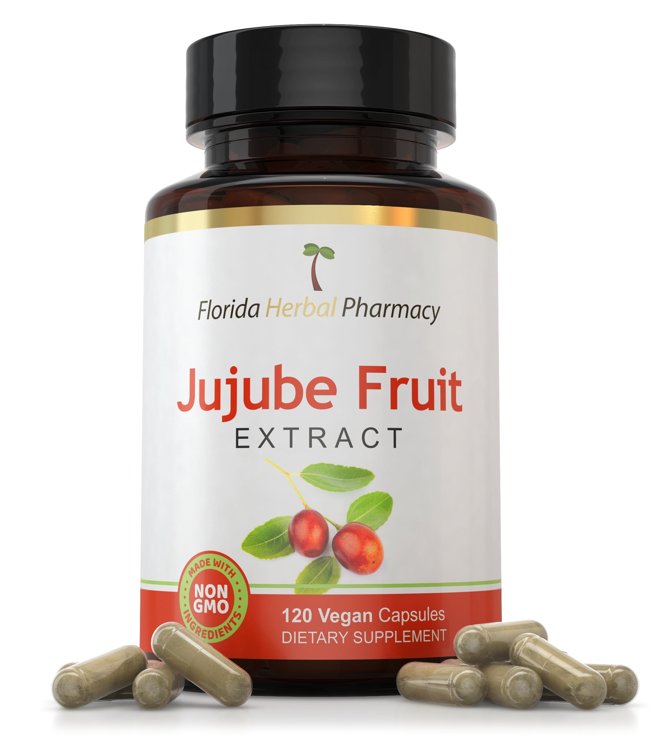 Florida Herbal Pharmacy, Jujube Fruit Extract Capsules 10:1 (120 ...