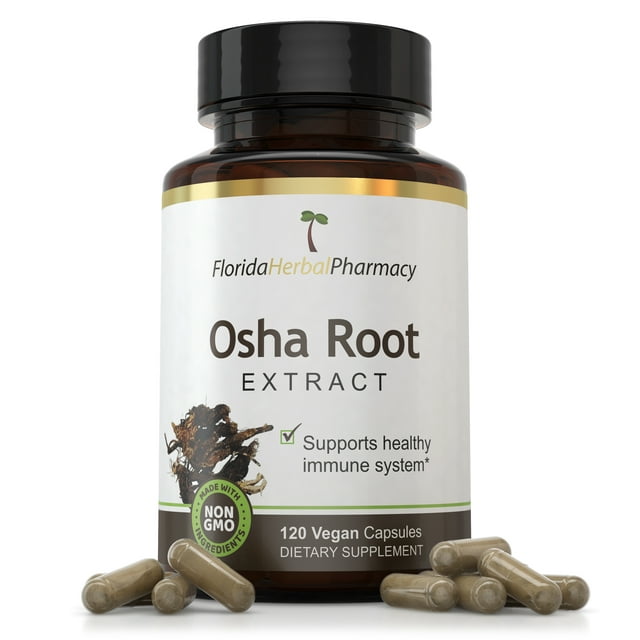 Florida Herbal Pharmacy OSHA Root Extract Supplement Pills, 10:1, 500mg ...