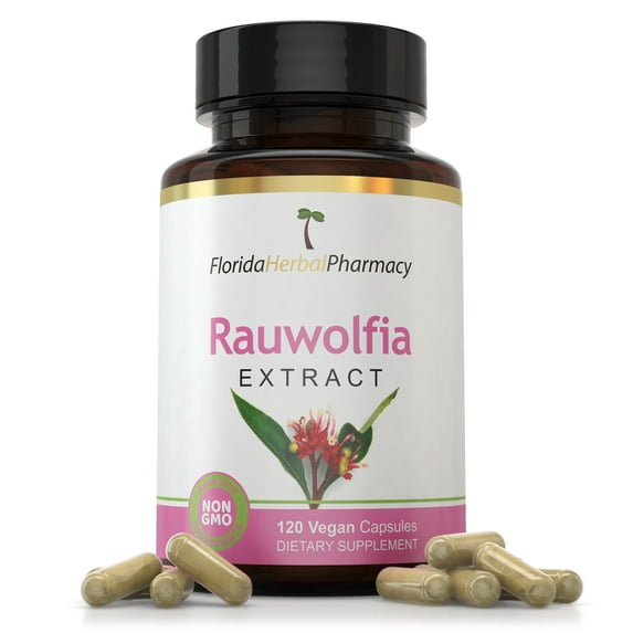 Florida Herbal Pharmacy, Rauwolfia Extract Capsules 10:1 (120 Capsules ...