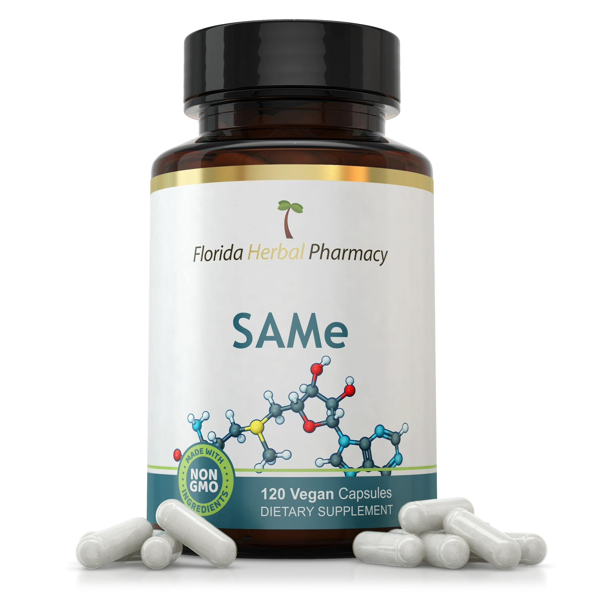 Florida Herbal Pharmacy, SAM-e Extract (S-Adenosylmethionine) Capsules ...