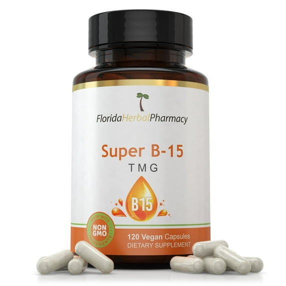 Florida Herbal Pharmacy, Super B-15 TMG (120 Capsules) Pangamic Acid ...